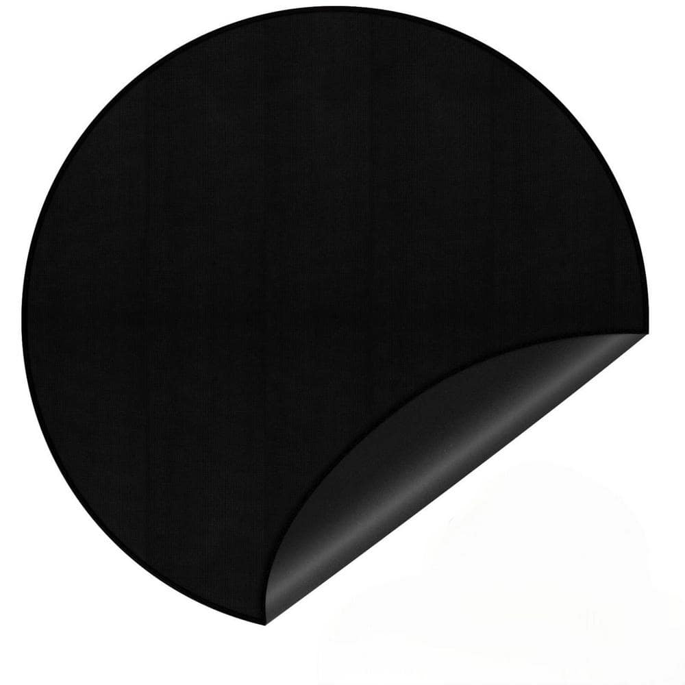 Angel Sar 40 in. Black Round 3-Layer Reusable Waterproof Fireproof ...