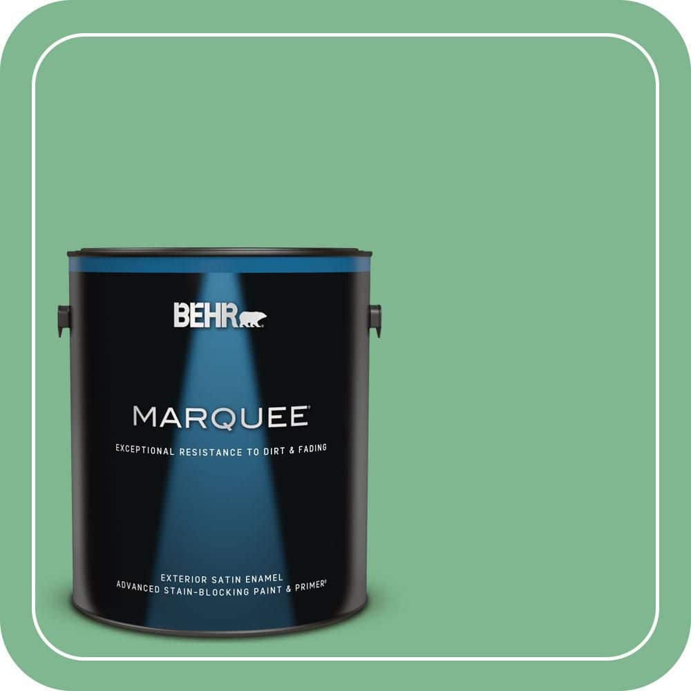 BEHR MARQUEE 1 gal. #BIC-40 Veiled Chameleon Satin Enamel Exterior ...