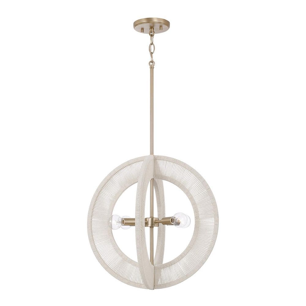 Capital Lighting Fixture Company Delaney 60-Watt 4-Light Matte Brass ...