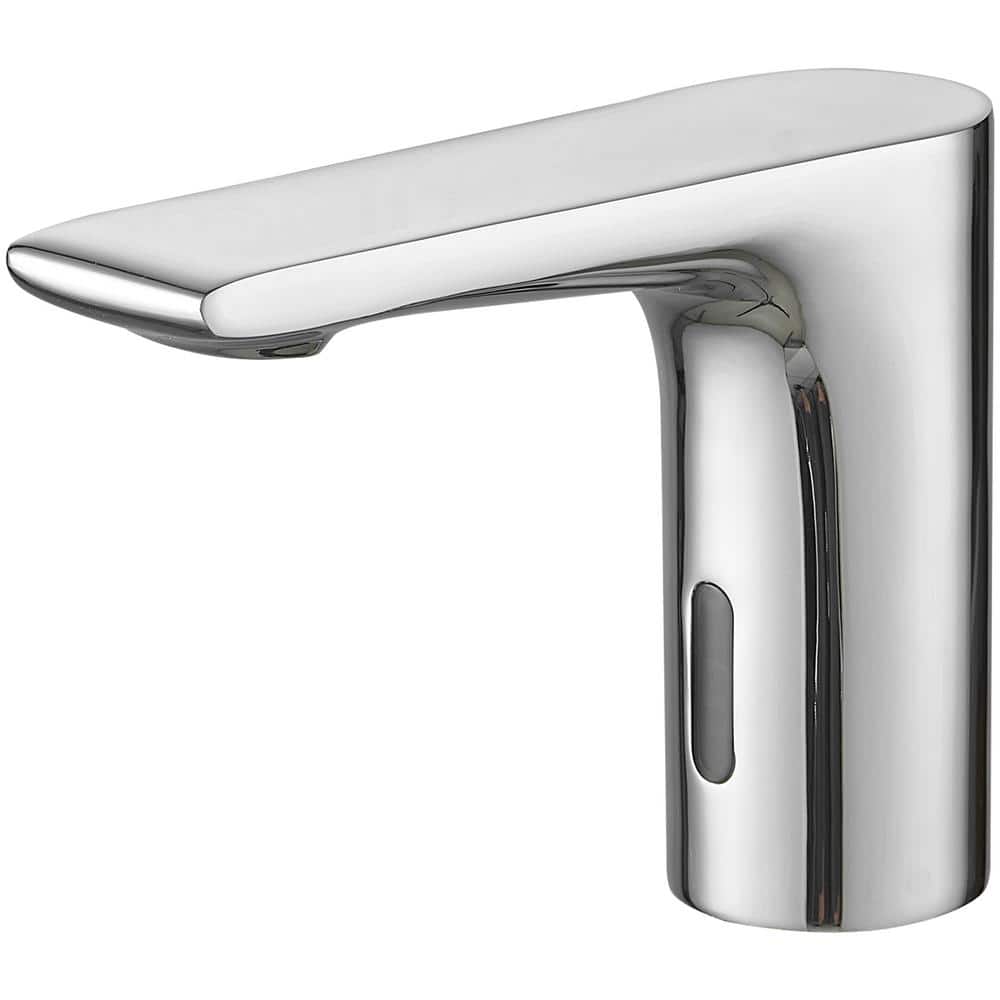 HOMEMYSTIQUE Automatic Touchless Single Hole High Arc Bathroom Faucet ...