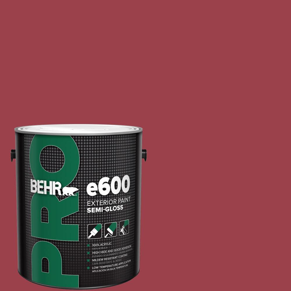 BEHR PRO 1 gal. #HDC-CL-01 Timeless Ruby Semi-Gloss Exterior Paint ...