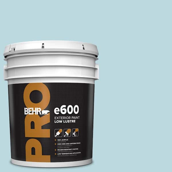 BEHR PRO 5 gal. #S460-1 Air Blue Low Luster Exterior Paint PR62005 ...