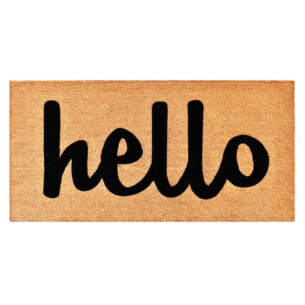 Calloway Mills Script Hello Doormat, 3' x 6' 100343672NBS - The Home Depot