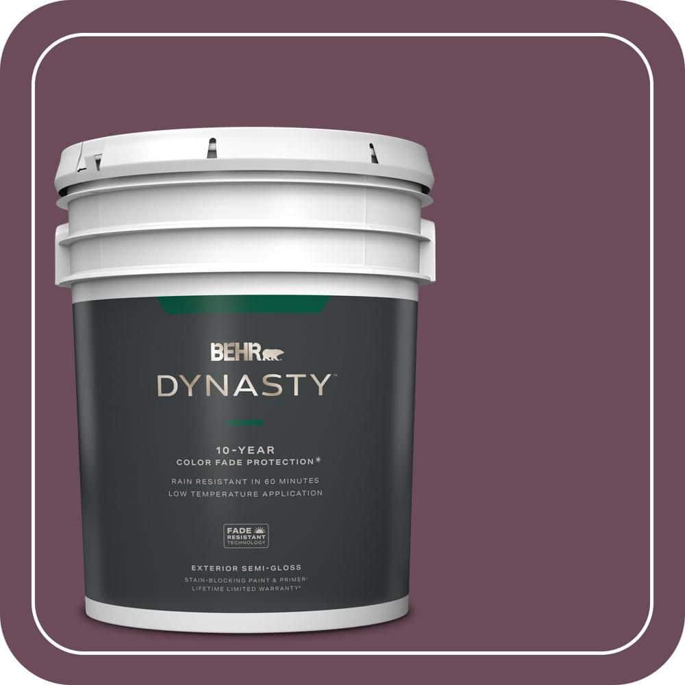 BEHR DYNASTY 5 gal. #PPU1-20 Spiced Plum Semi-Gloss Exterior Stain ...