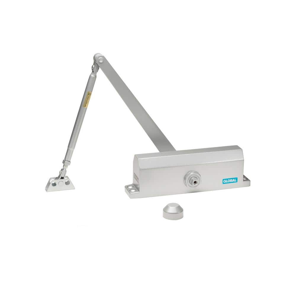 Global Door Controls Commercial Grade 3 Door Closer in Aluminum - Size ...