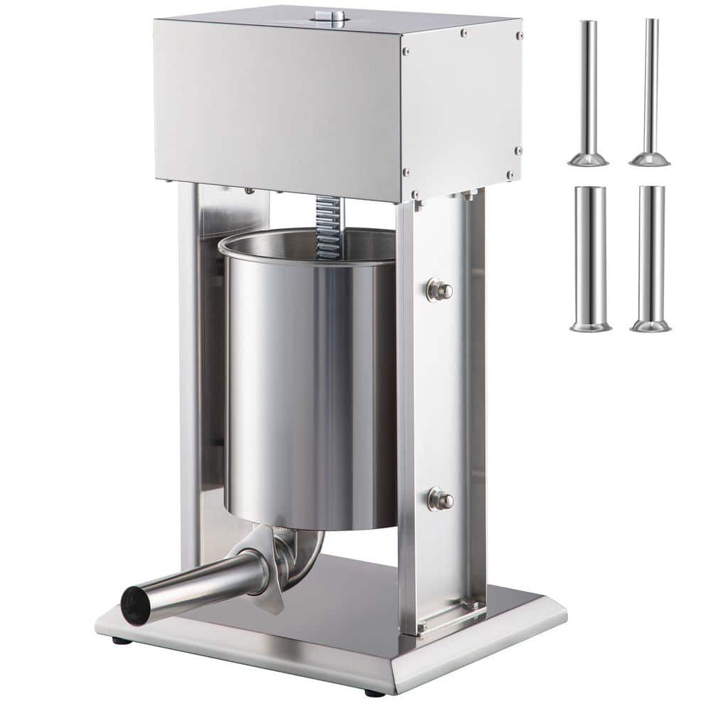 SVOPES 10 L Vertical Sausage Stuffer 200 Watt Electric Sausage Maker with Stepless Speed Control Stainless Steel Foot Pedal DDLSBX10L200WG1ERV1 0821 The Home Depot