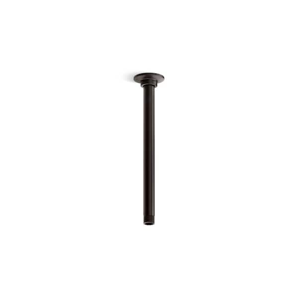 KOHLER Ceiling-Mount Straight Shower Arm in Vibrant Brushed Graphite ...