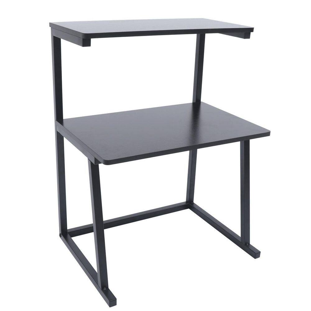 YIYIBYUS 3-Tier Desktop Printer Scanner Storage Stand Black CS-FKH2569 ...