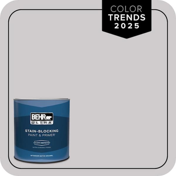 BEHR ULTRA 1 qt. #MQ3-28 Rock Crystal Extra Durable Satin Enamel ...