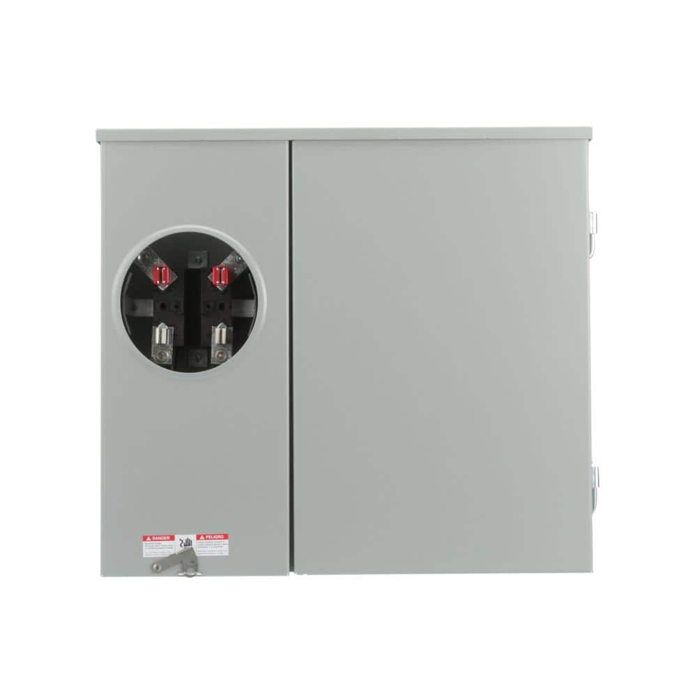 Siemens 200 Amp 8-Space 16-Circuit OH/UG Ringless Meter Combo with Feed ...