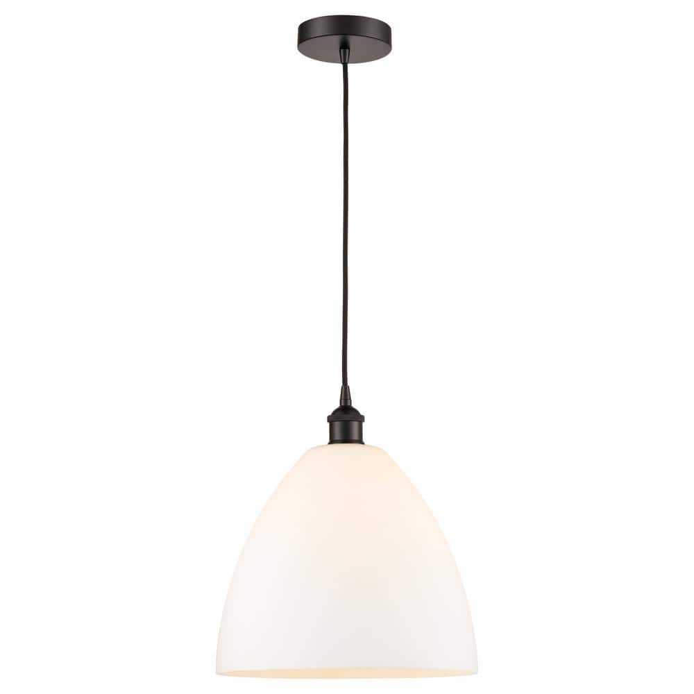 Innovations Edison Dome 60-Watt 1-Light Oil Rubbed Bronze Standard Mini ...