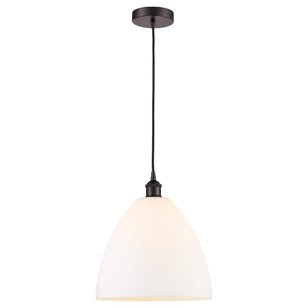 Innovations Edison Dome 60-Watt 1-Light Oil Rubbed Bronze Standard Mini ...