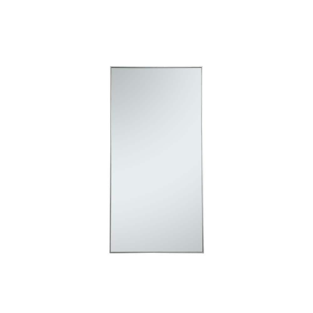 Timeless Home 36 in. W x 72 in. H x Contemporary Metal Framed Rectangle ...
