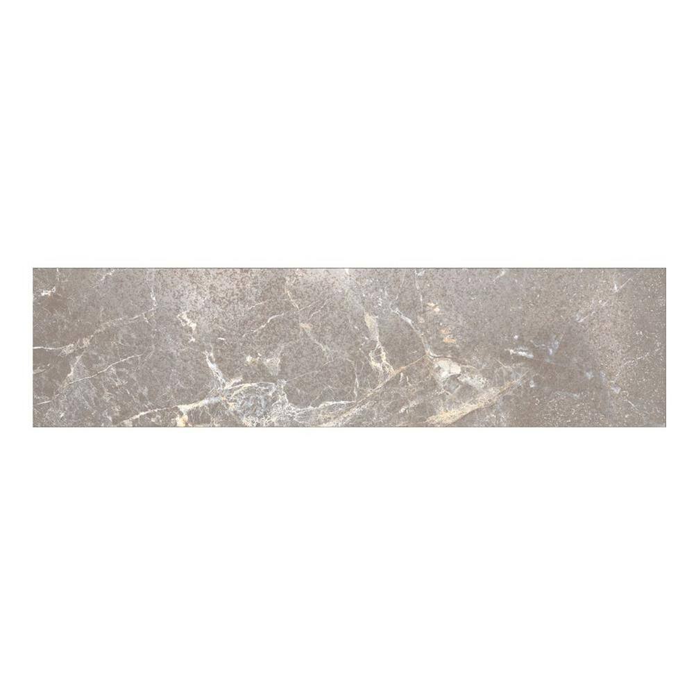 Ivy Hill Tile Palazzo Tortora Gray 3.93 in. x 0.33 in. Semi-Polished ...