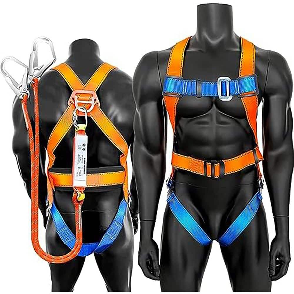 KIWDZFU Full Body Safety Harness Fall Protection OSHA/ANSI Compliant ASTM F1774 Certified ...