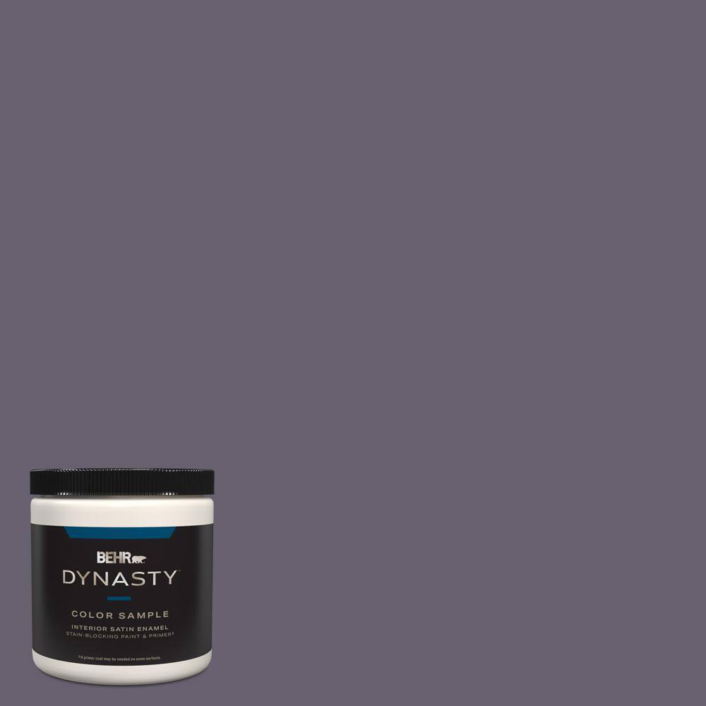 BEHR DYNASTY 8 oz. #N560-6 Fashionista One-Coat Hide Satin Enamel Stain ...