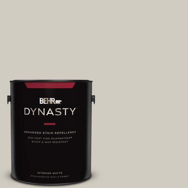 BEHR DYNASTY 1 gal. Designer Collection #DC-007 Tranquil Gray Matte ... BEHR DYNASTY 1 gal. Designer Collection #DC-007 Tranquil Gray Matte ...