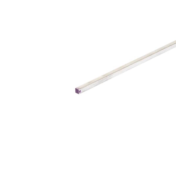Everbilt 3/8 in. x 1 ft. Zinc Plated Steel Solid Square Bar 1662 - The ...