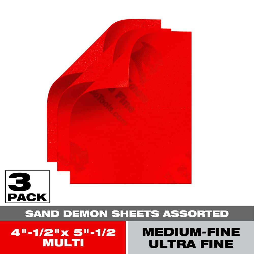 DIABLO Sand Demon 4-1/2 in x 5-1/2 in Med, Fine, & Ultra Fine Double ...