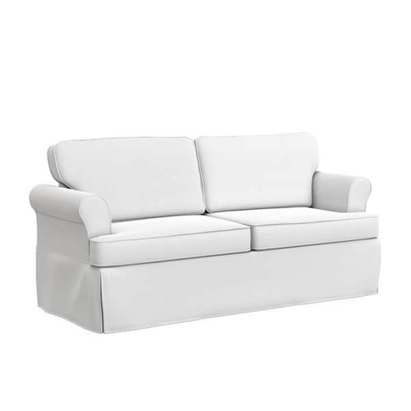 Hillsdale Furniture Faywood 75 in. Rolled Arm Polyester Modern ...