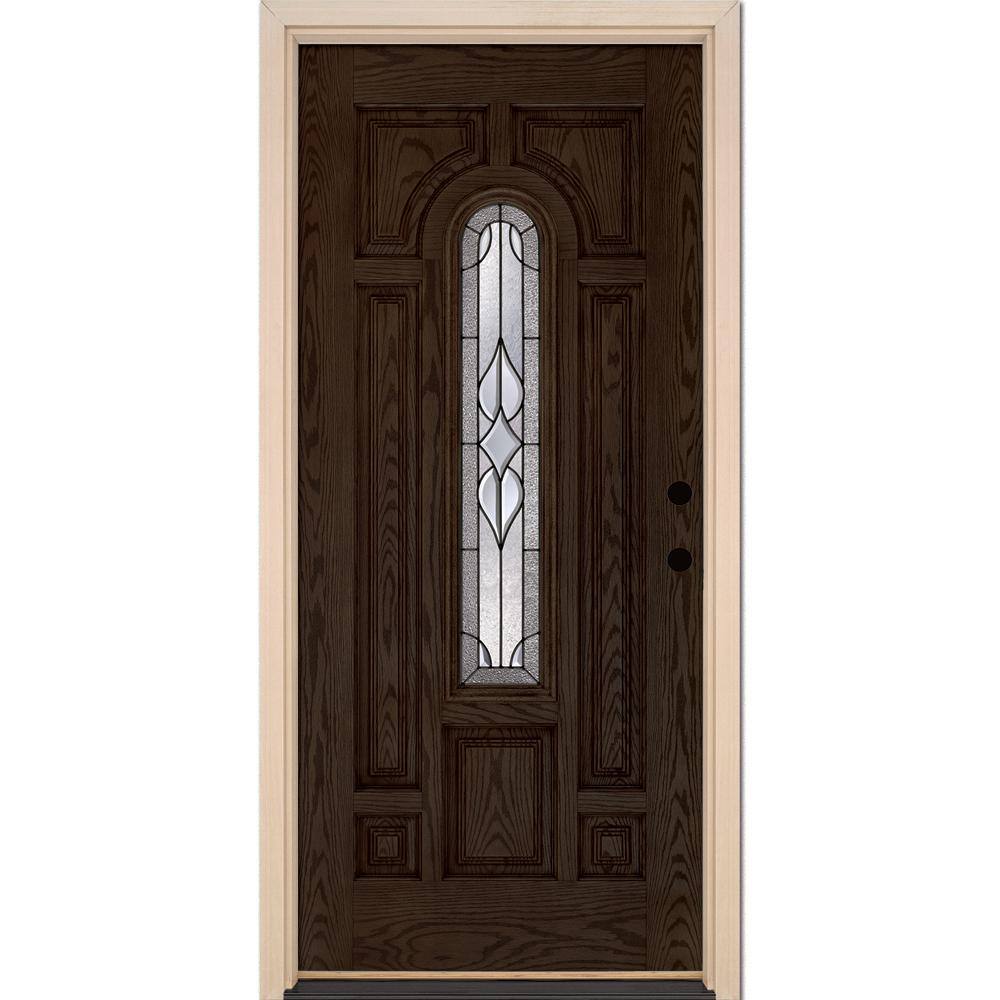 Feather River Doors 37.5 in. x 81.625 in. Stellar Patina Center Arch ...