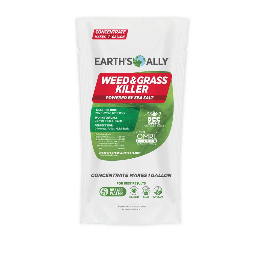 EARTH'S ALLY Weed and Grass Killer 1.25 lb. Powder Concentrate Makes 1 ...