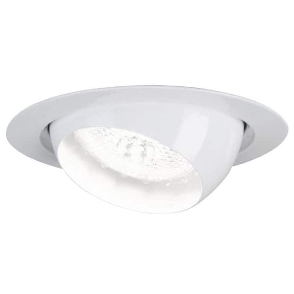 Lithonia Lighting 4 in. Recessed Matte White Recessed Incandescent ...