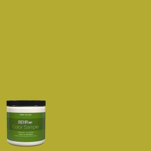 BEHR MARQUEE 1 gal. #P340-6 Green Neon Flat Exterior Paint & Primer ...