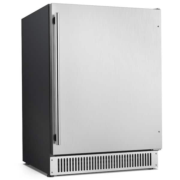 24 in. 5.3 cu. ft. 180 Cans Undercounter Outdoor Refrigerator for Patio ...