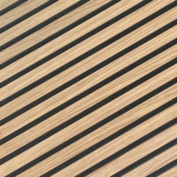 ERIS 7/8 in. x 23 1/2 in. x 94 1/2 in. Square Edge Decorative Slated ...