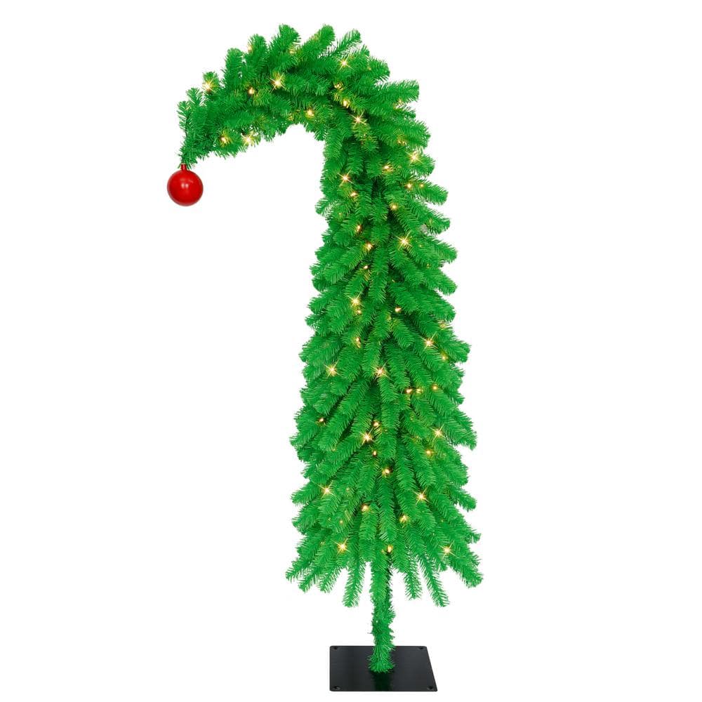 Puleo International 6 ft. Prelit Whimsical Artificial Christmas Tree ...