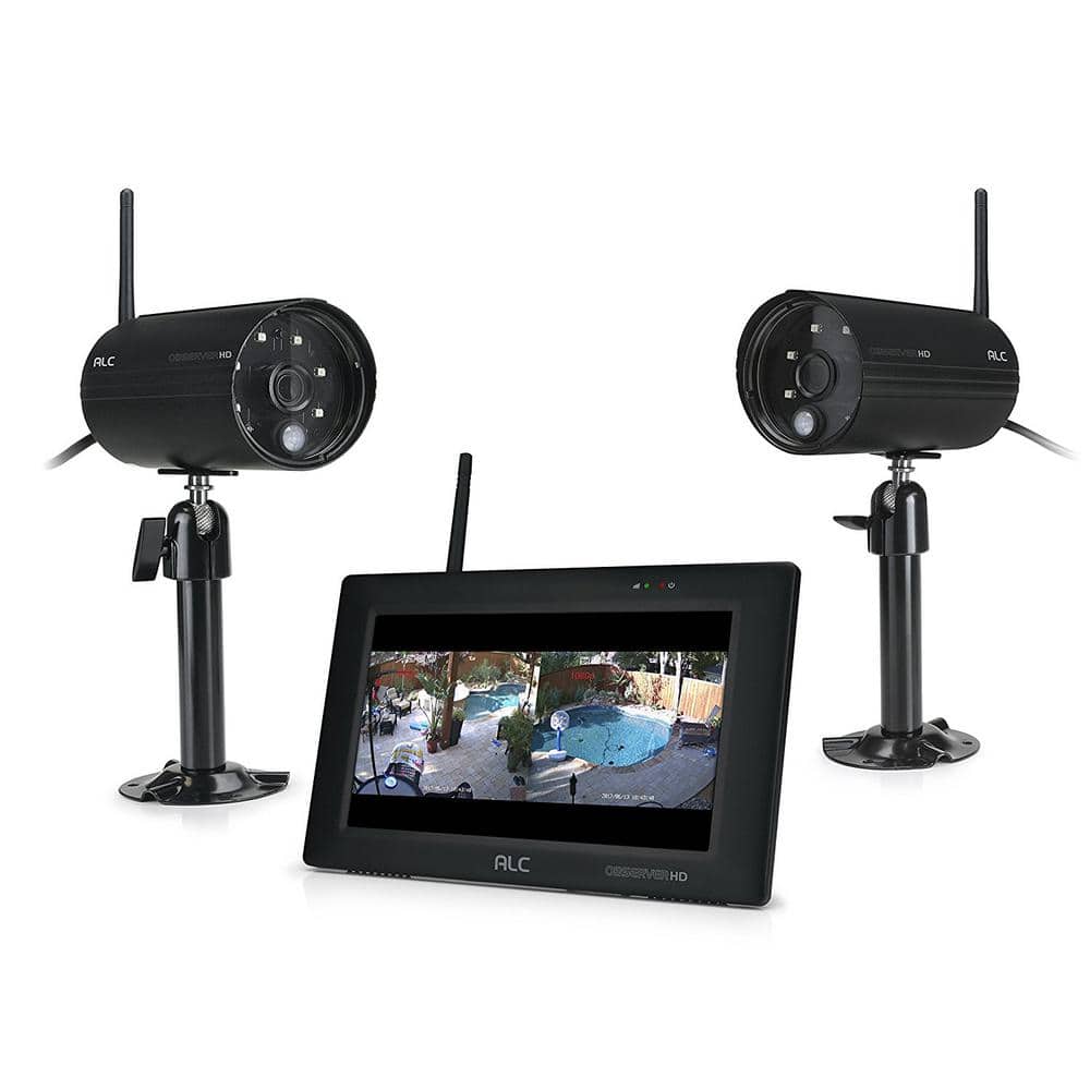 ALC Observer 2-Channel HD Security 1080p Camera Kit with 7 in ...