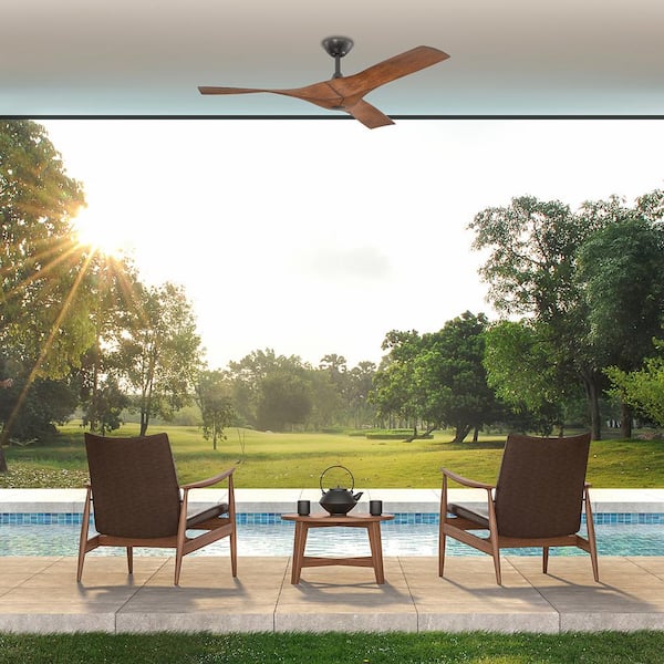 Wesley 52 In Oil Rubbed Bronze Ceiling Fan With Remote Control | Shelly ...