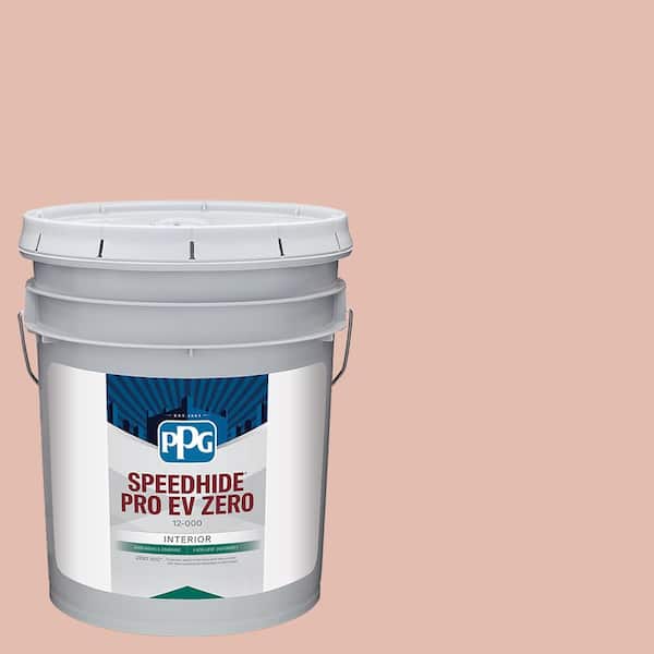PPG SPEEDHIDE Pro EV Zero 5 gal. PPG1066-4 Adorable Flat Interior Paint ...