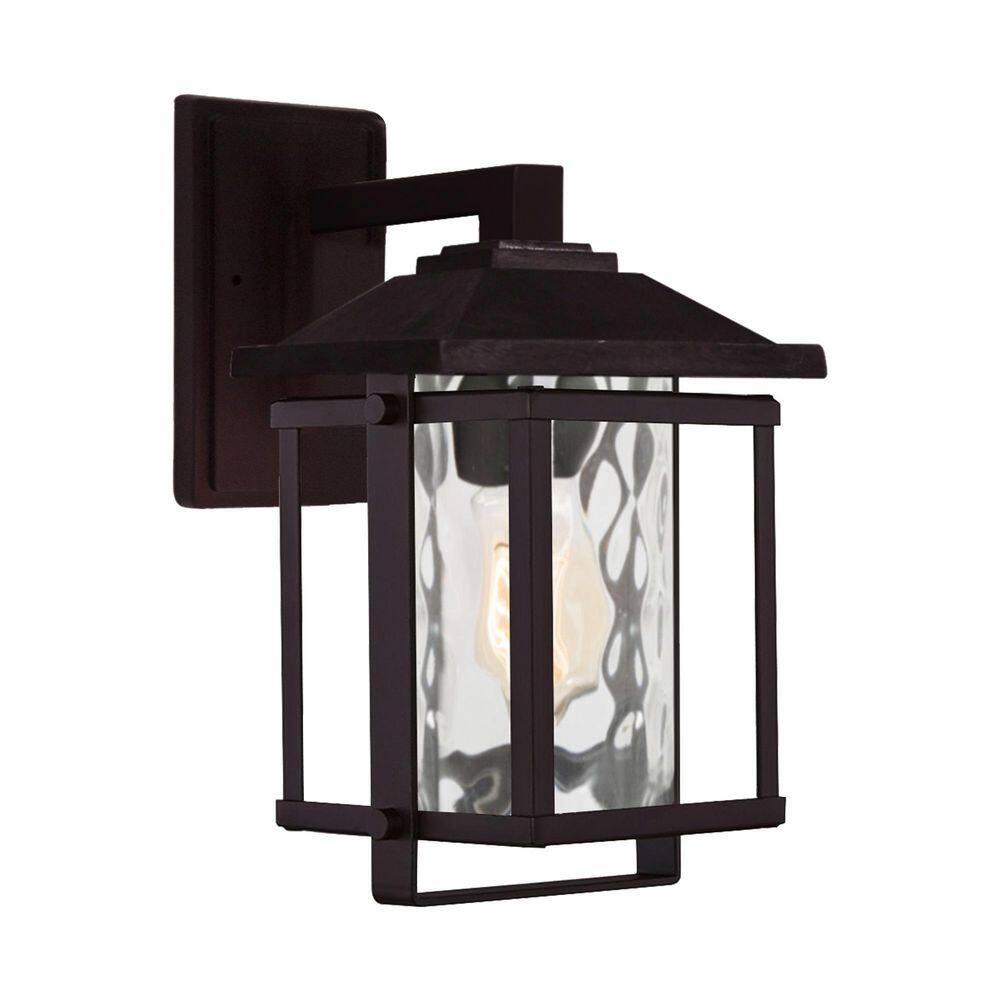 Uolfin Modern Rectangle Outdoor Porch Wall Lantern Sconce 1-Light Matte ...