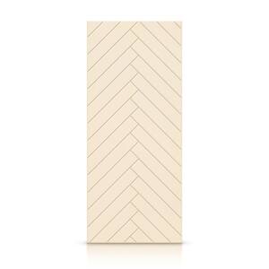 CALHOME 36 in. x 96 in. Hollow Core Beige Stained Composite MDF ...