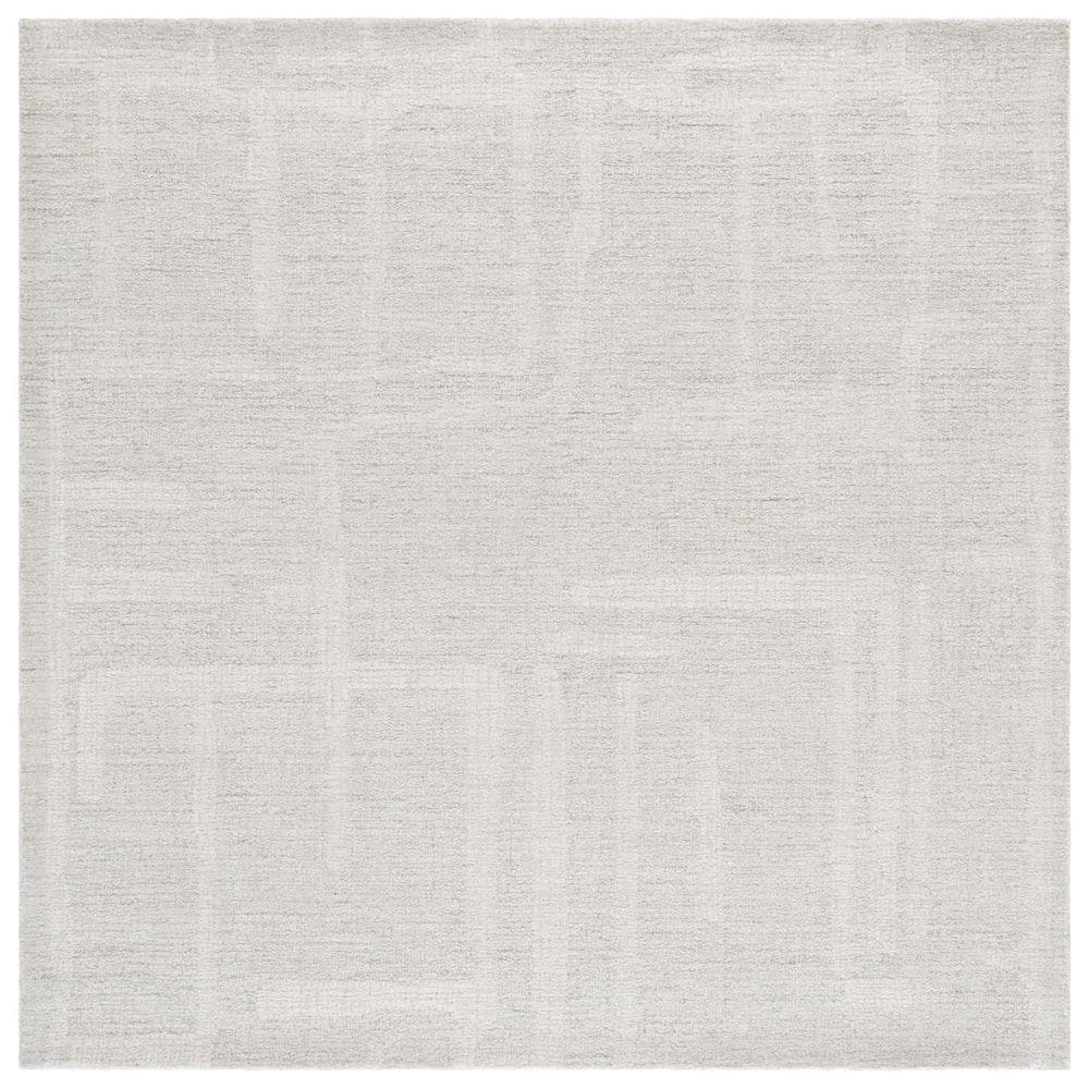 SAFAVIEH Abstract 6 ft. x 6 ft. Sage Green/Ivory Abstract Lines square ...