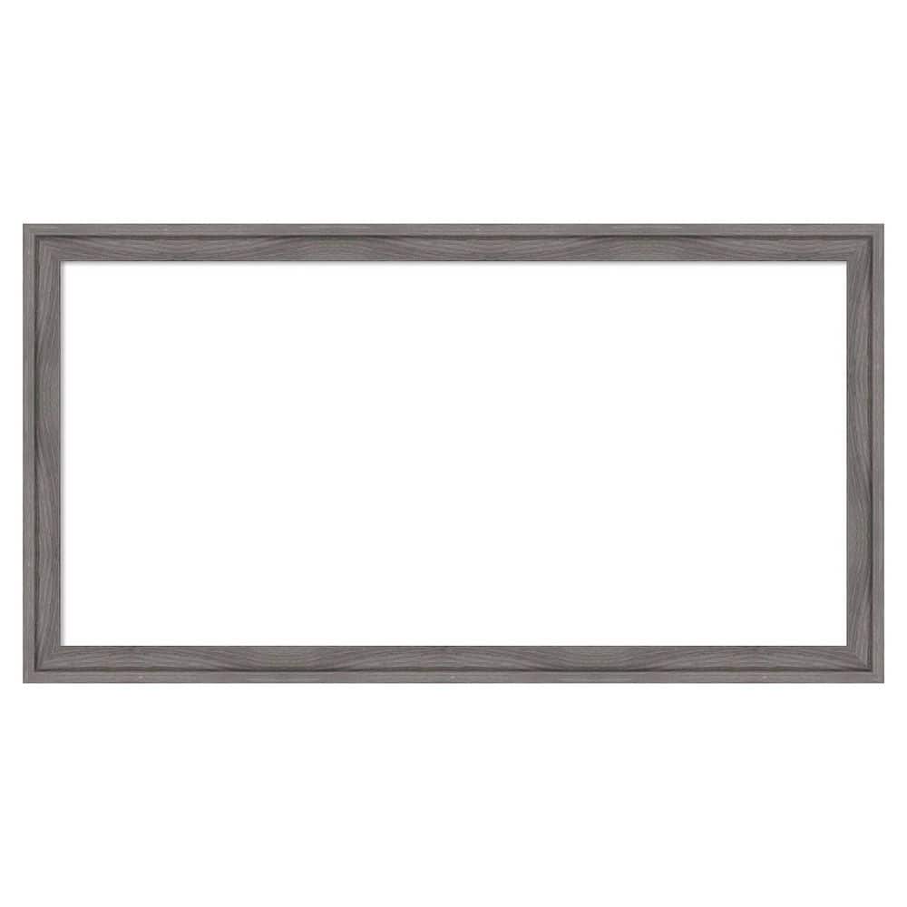 Amanti Art Florence Grey 26 in. x 14 in. Polystyrene Framed Dry Erase ...