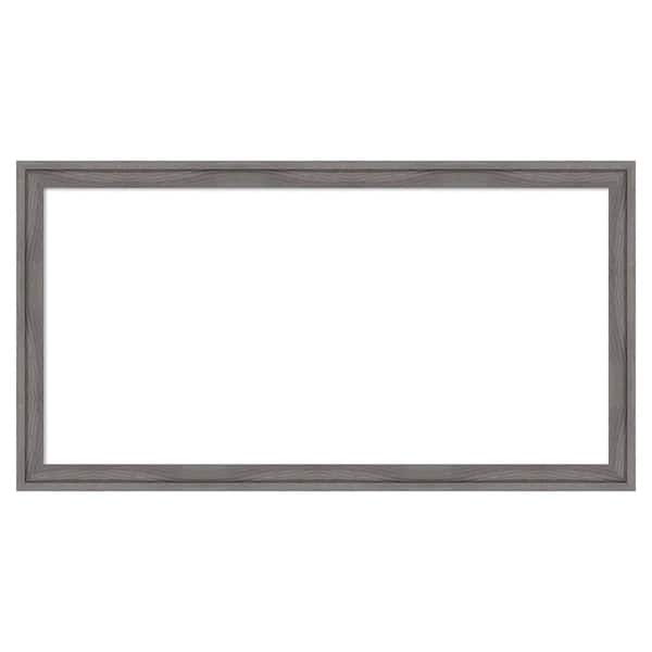 Amanti Art Florence Grey 26 in. x 14 in. Polystyrene Framed Dry Erase ...