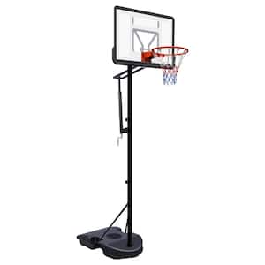 Tidoin 28 in. Transparent Backboard 5.6 ft. x 7 ft. Basketball Hoop ...