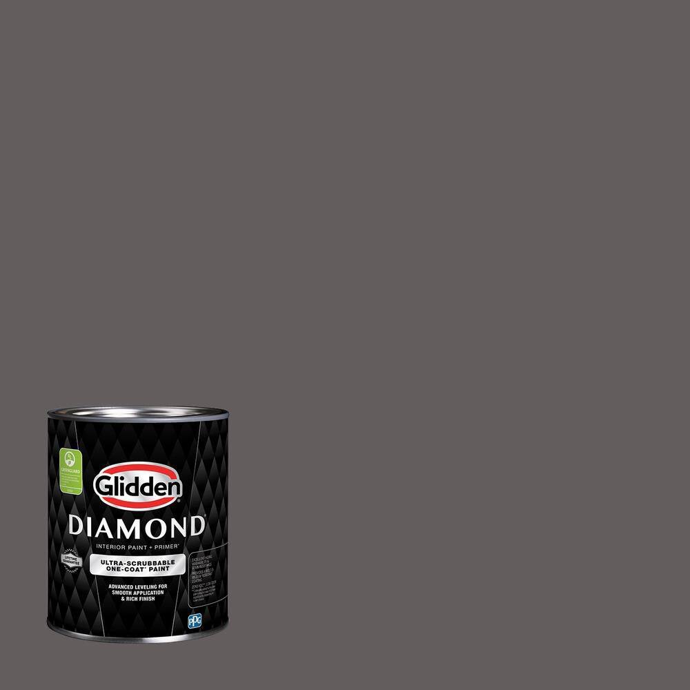 Glidden Diamond 1 qt. PPG1004-6 Phantom Hue Semi-Gloss Interior Paint ...
