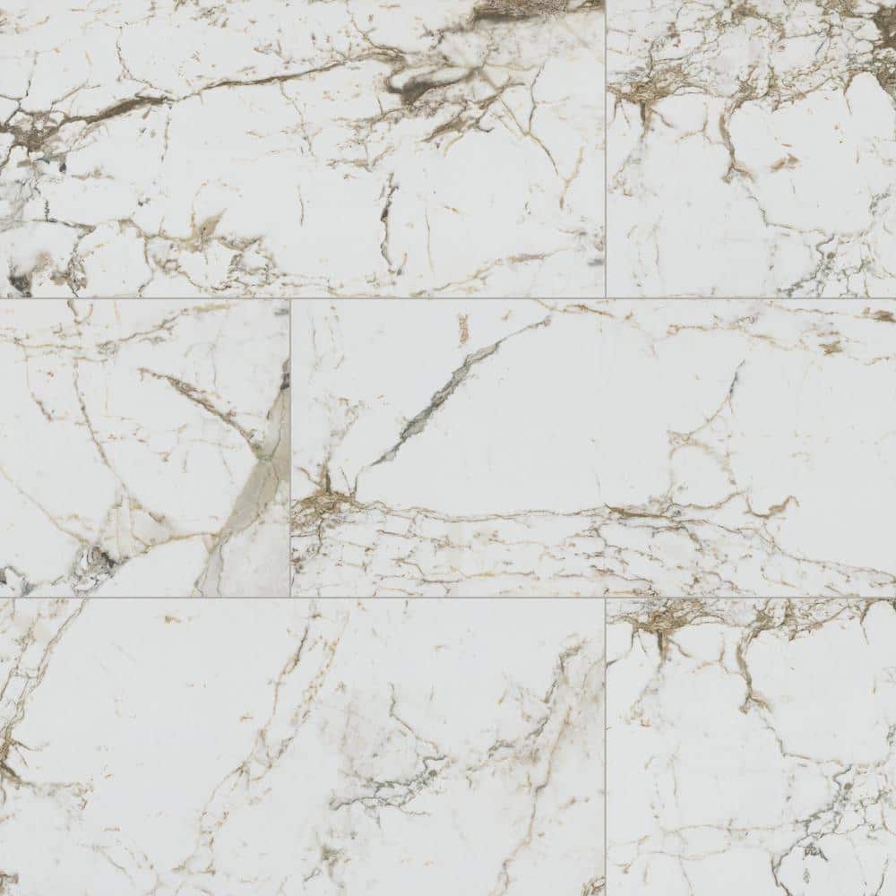 MSI Fusion 16 in. x 32 in. Matte Stone Look Porcelain Floor Tile (3.55 ...