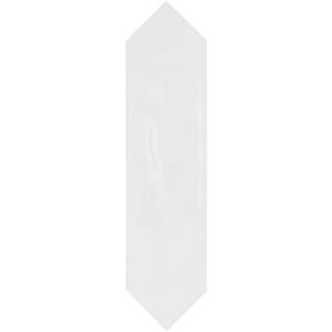 Daltile LuxeCraft White 3 in. x 6 in. Glazed Ceramic Rhombus Wall Tile ...