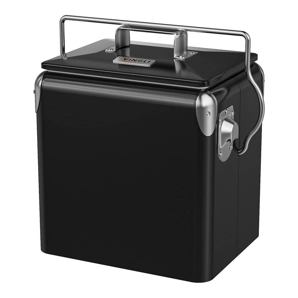 VINGLI 14 qt. Insulated Portable Cooler, Retro Vintage Classic Style ...