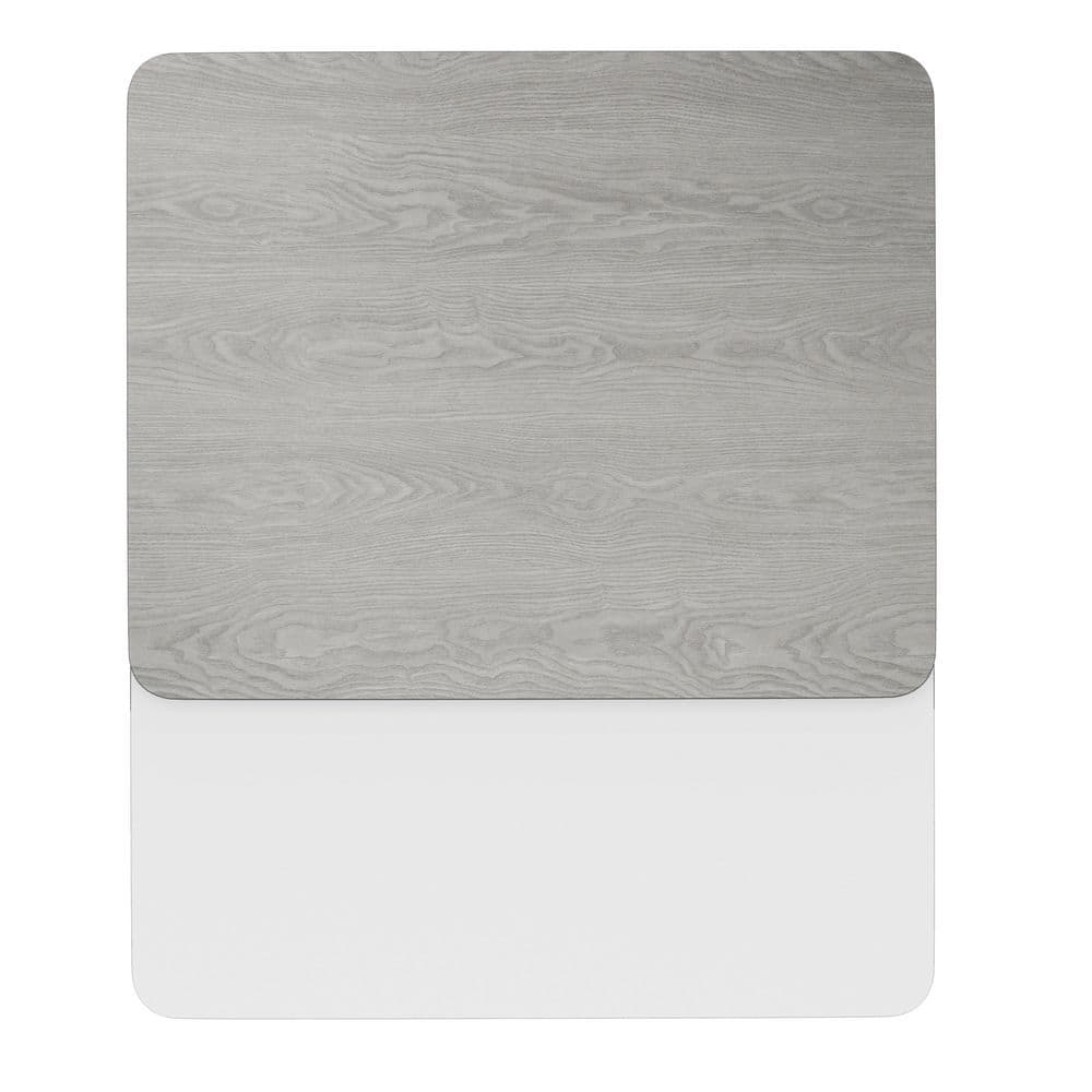 Carnegy Avenue Glenbrook 24 in x 30 in White/Gray Rectangle Table Top ...