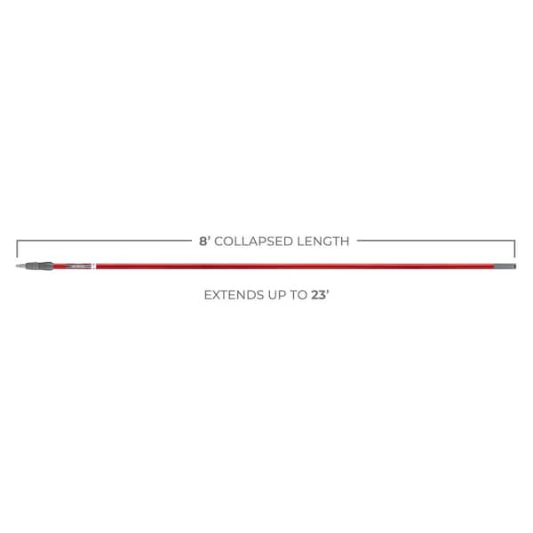 Wooster 8 ft. To 23 ft. Long-Reach Extension Pole 00R8230000 - The Home ...