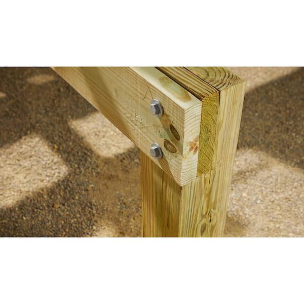 GRK Fasteners 1/2 in. x 7 in. Galvanized Auger Bolt Post to Beam ...