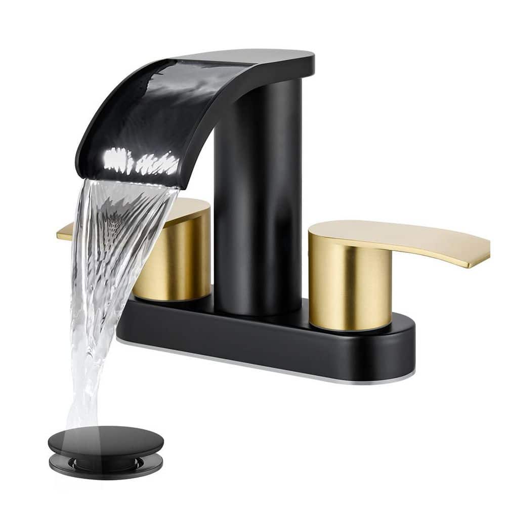PICTURESQUE CENDU LLC 4 in. Centerset Waterfall Double Handle High Arc ...