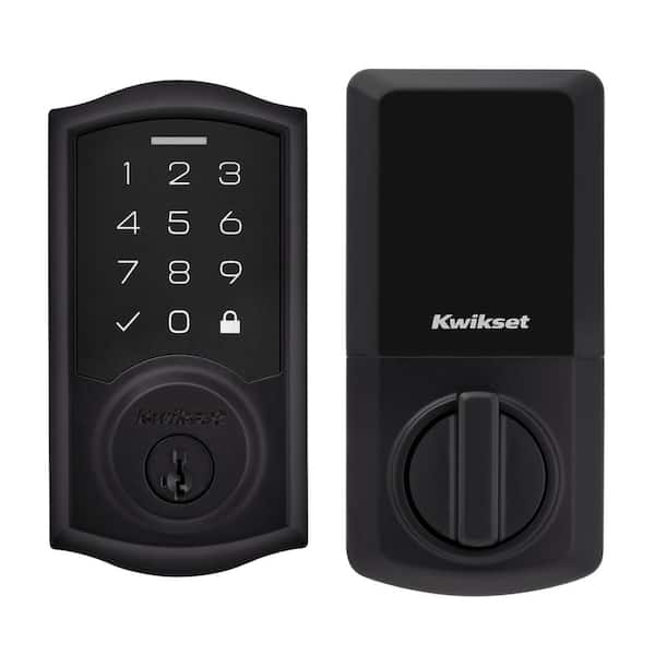 Reviews for Kwikset SmartCode 270 Traditional Matte Black Touchpad Single Cylinder Electronic ...