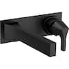 Delta Zura Single-Handle Wall Mount Bathroom Faucet Trim Kit in Matte ...